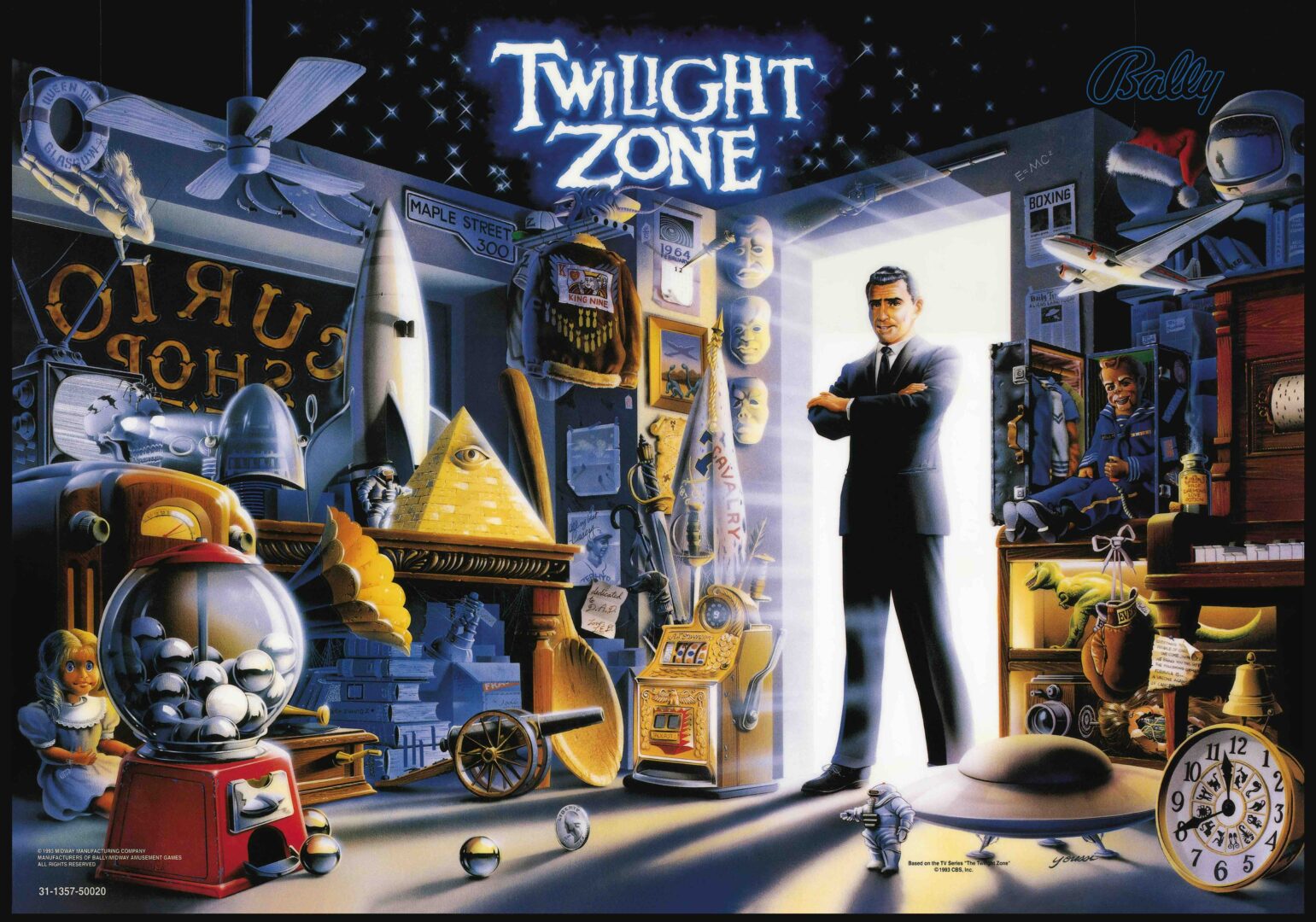 Twilight Zone acrylic backglass - Pinball Remakes Fun House Rudy's ...