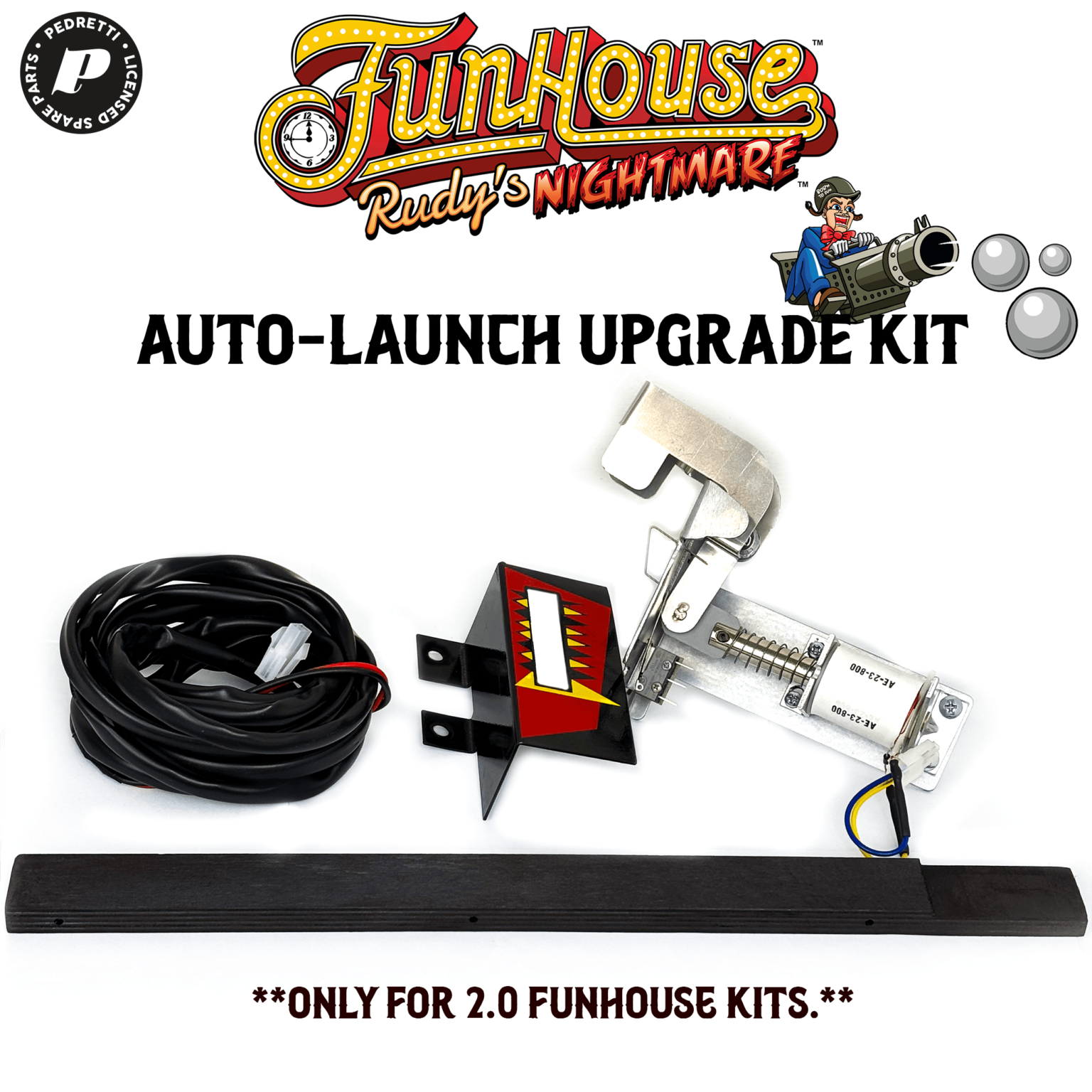 Auto-launch upgrade kit for Funhouse 2.0 kit - Pinball Remakes Fun ...